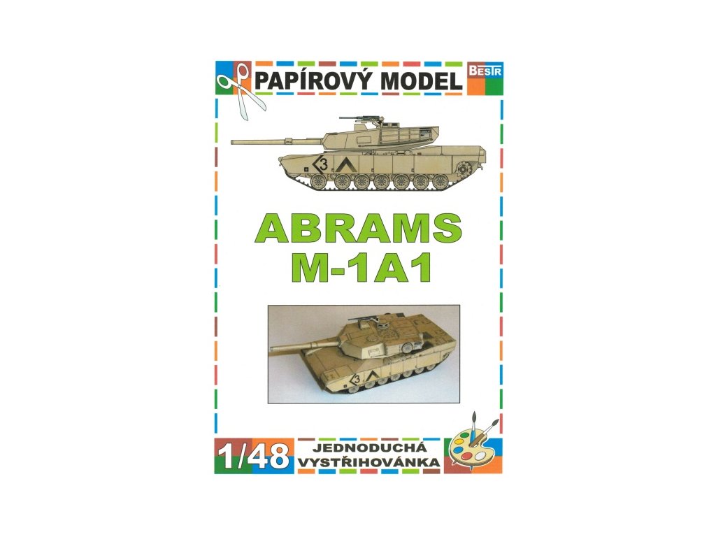 Abrams M-1A1 - PaperModel.cz
