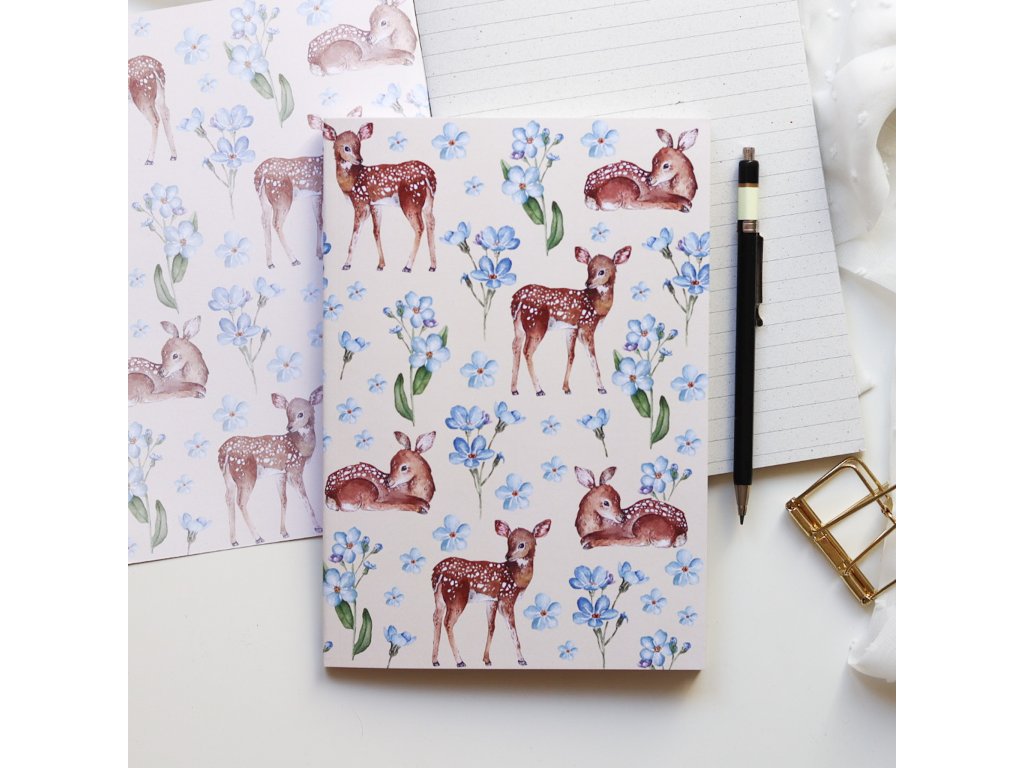 Sešit A5 | ePiPí | Motiv se srnečkem