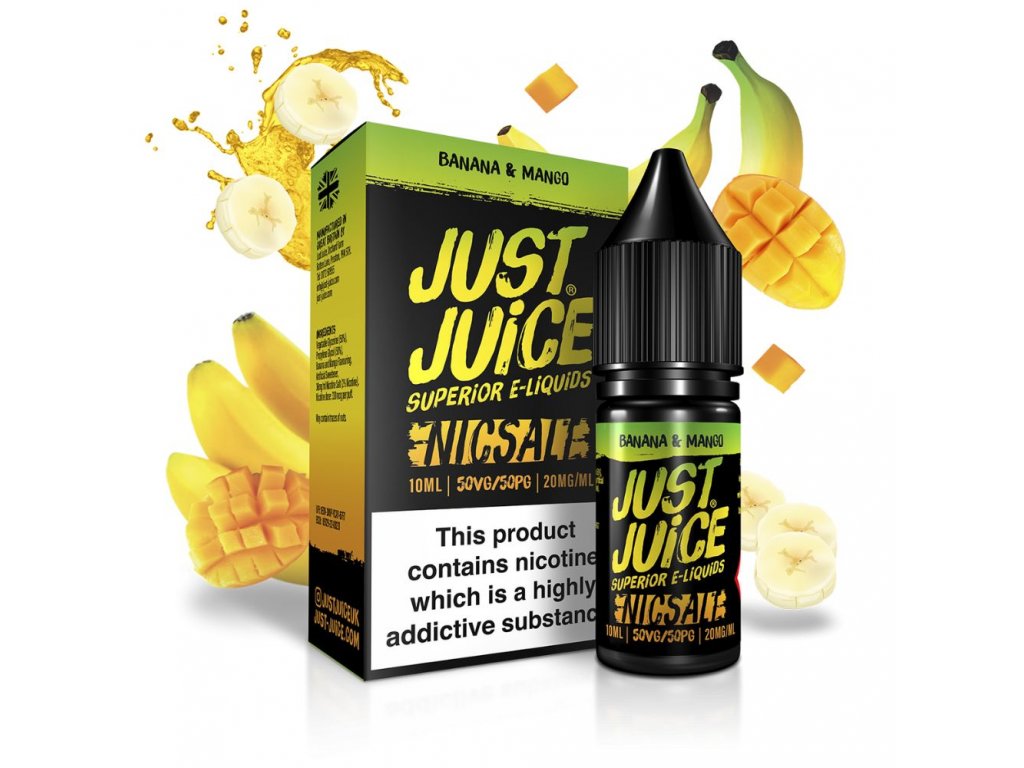 ᐉ Koupit Liquid Just Juice Salt Banana And Mango 10ml Nejlepší Cena Pro