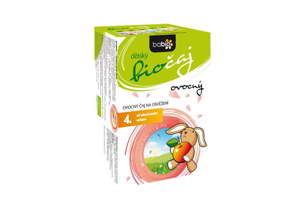 BABIO dětský čaj ovocný BIO 20 sáčků - Naše Mléko