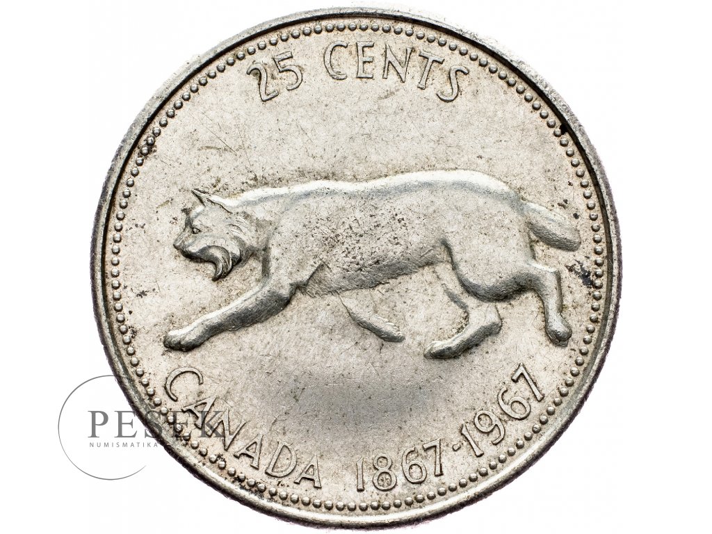 25 Cent 1967 • Numismatika Pešek 25 Cent 1967 • Numismatika Pešek